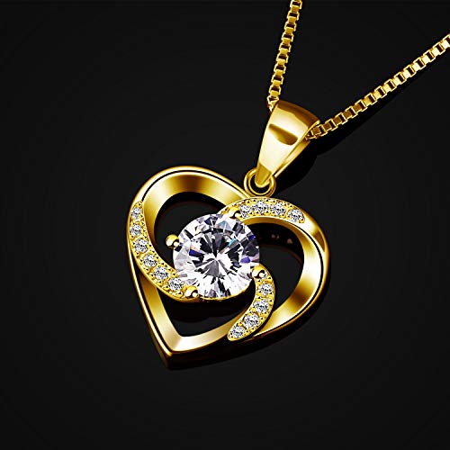 B.Catcher Women Necklace 925 Sterling Silver Crazy Love Pendant Neckla Style Heist